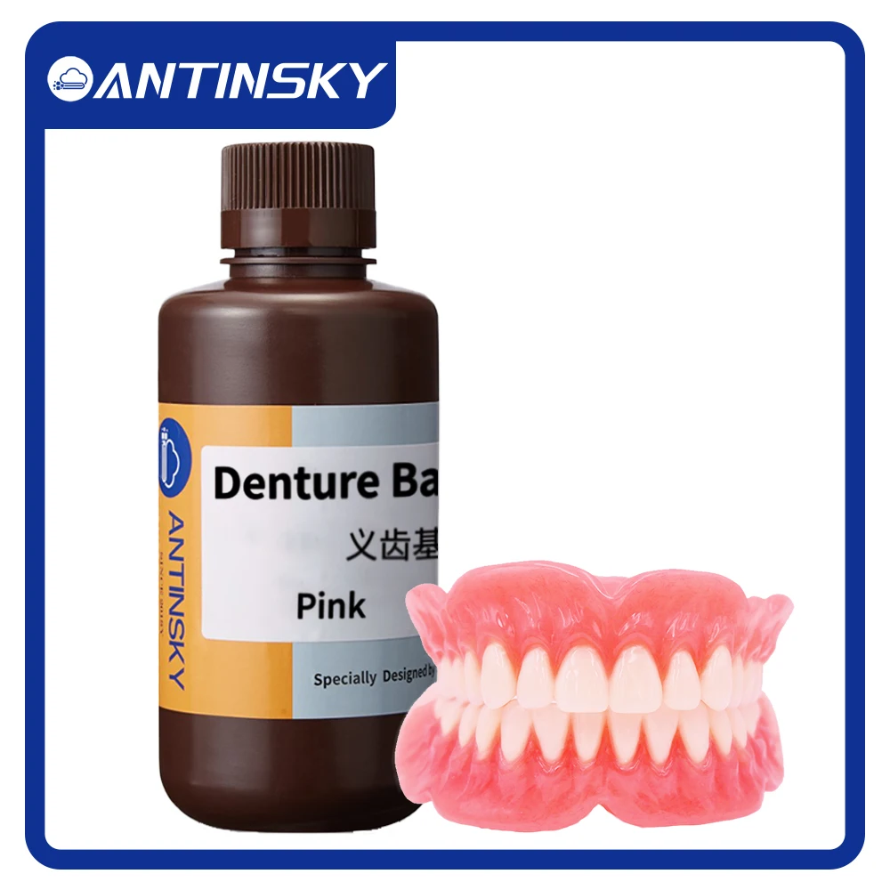 Antinsky Denture Base Dental Resin 405nm 0.5kg for HeyGears/SprintRay ...