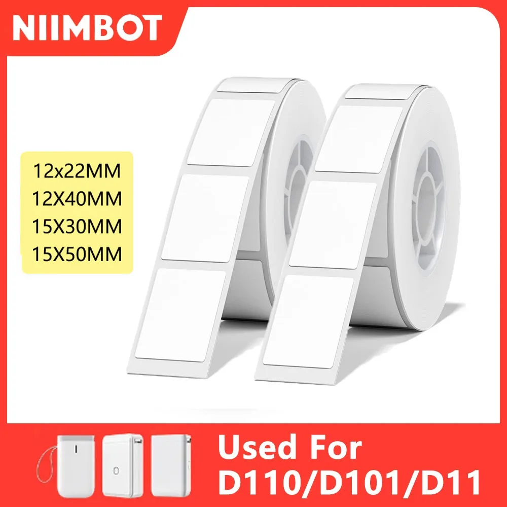 Niimbot-D11-D101-D110-Mini-Portable-Printer-White-Tape-Sticker-Papers ...