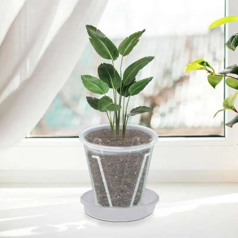 Clear-Flower-Pot-Planter-Orchid-Pot-14-16-18-21cm-Durable-Transparent ...