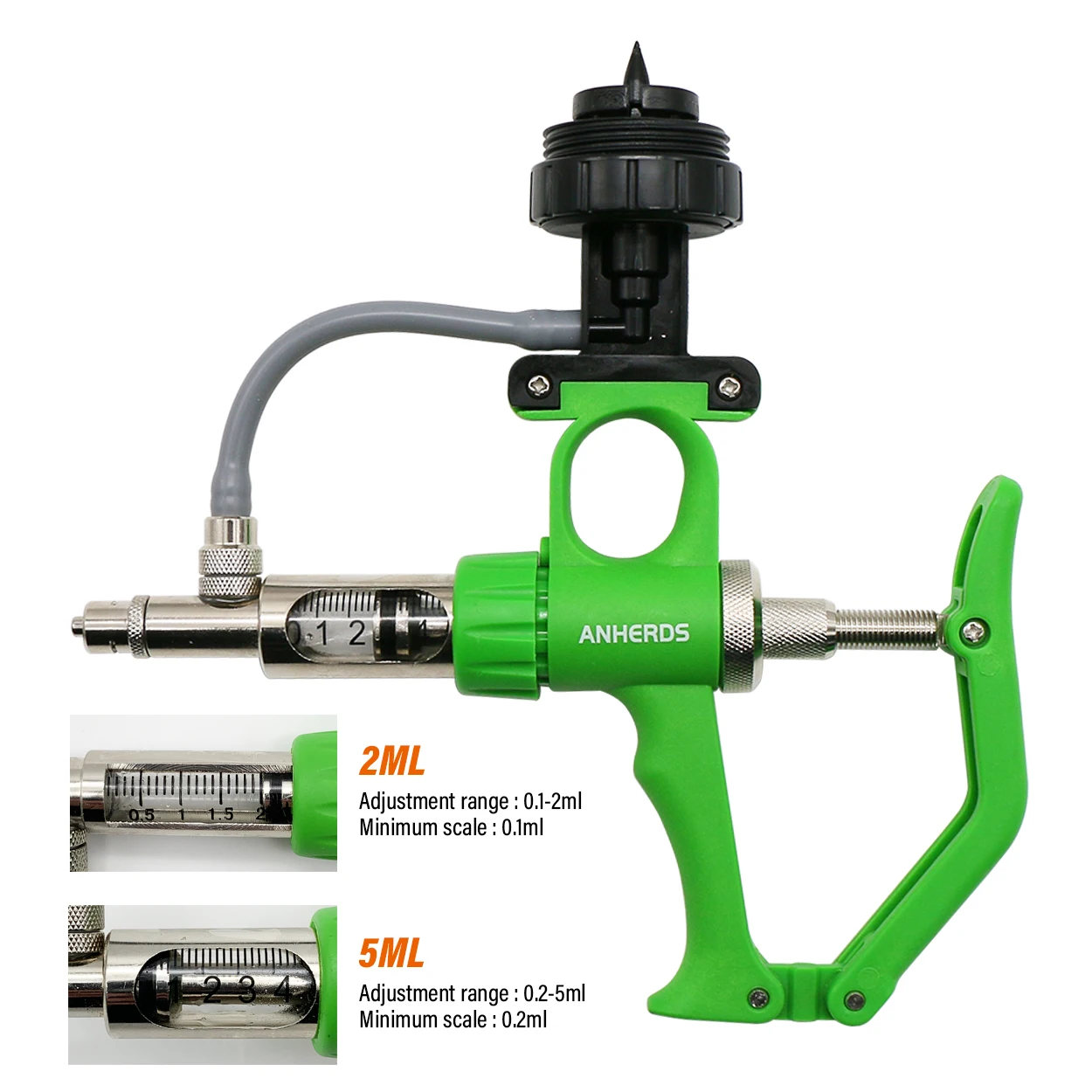 1-Set-2-5ml-Livestock-Automatic-Continuous-Syringe-With-Bottles ...