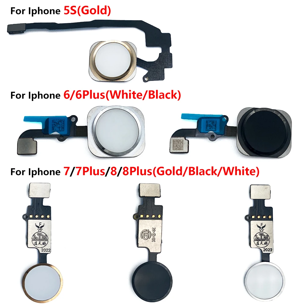 Universal-Home-Button-Fingerprint-Flex-Cable-For-Iphone-5S-6-7-8-Plus ...