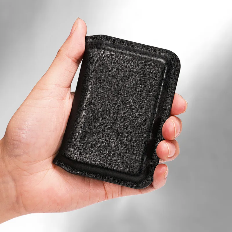 1PC-Magnetic-Card-bag-Man-Leather-Document-Bag-ID-Card-High-end-Multi ...