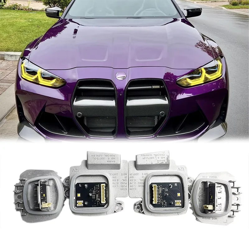 Lemon Yellow multicolor LED boards For 2023 BMW M3 M4 CSL DRL G80 G22 ...