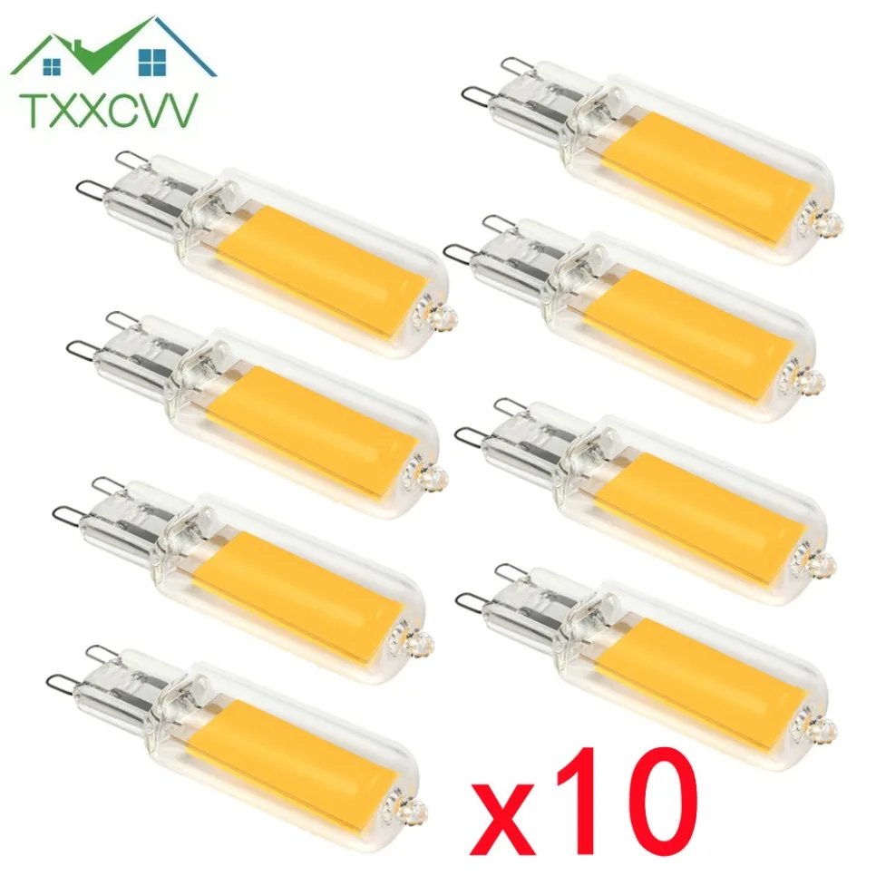 TxxCvv Super Bright G9 LED Light Bulb 7W 9W 12W15W 220V Glass Lamp ...