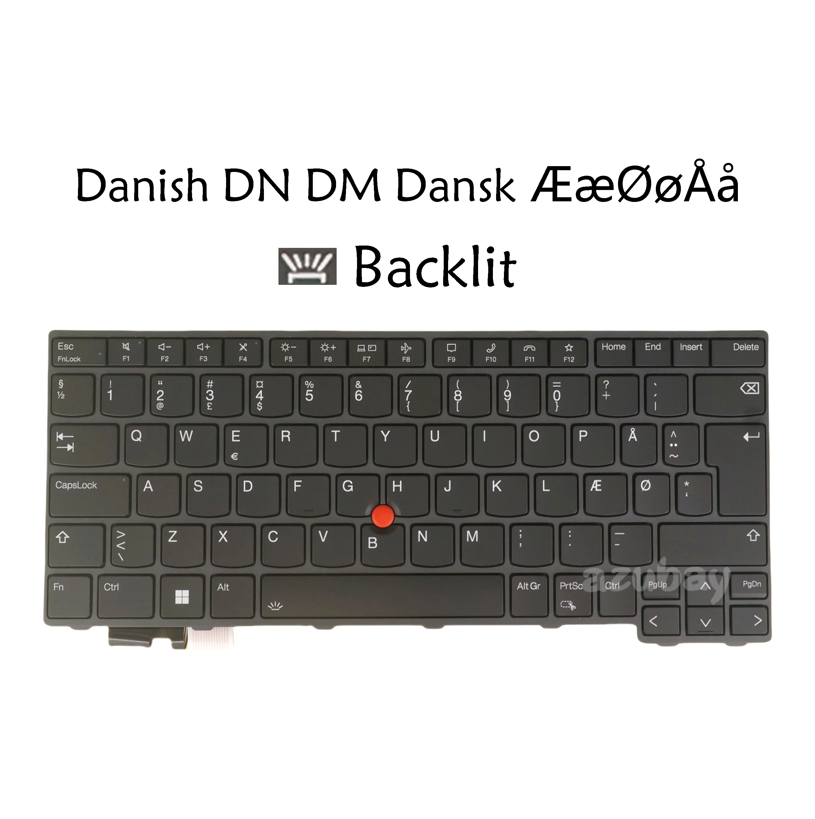 Danish-Backlit-Laptop-Keyboard-For-Lenovo-ThinkPad-T14-Gen-3-Gen-4-P14s ...
