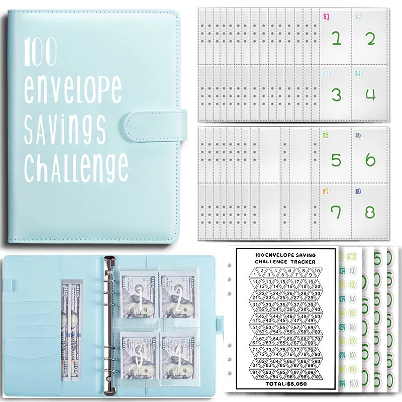 100-Envelopes-Money-Saving-Challenge-Money-Saver-For-Cash-Cost-Expense ...