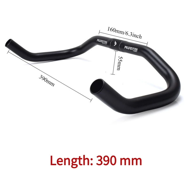 390mm Bike Handlebar Rest Bend Bar Aluminum Alloy 25.4*390mm Single ...
