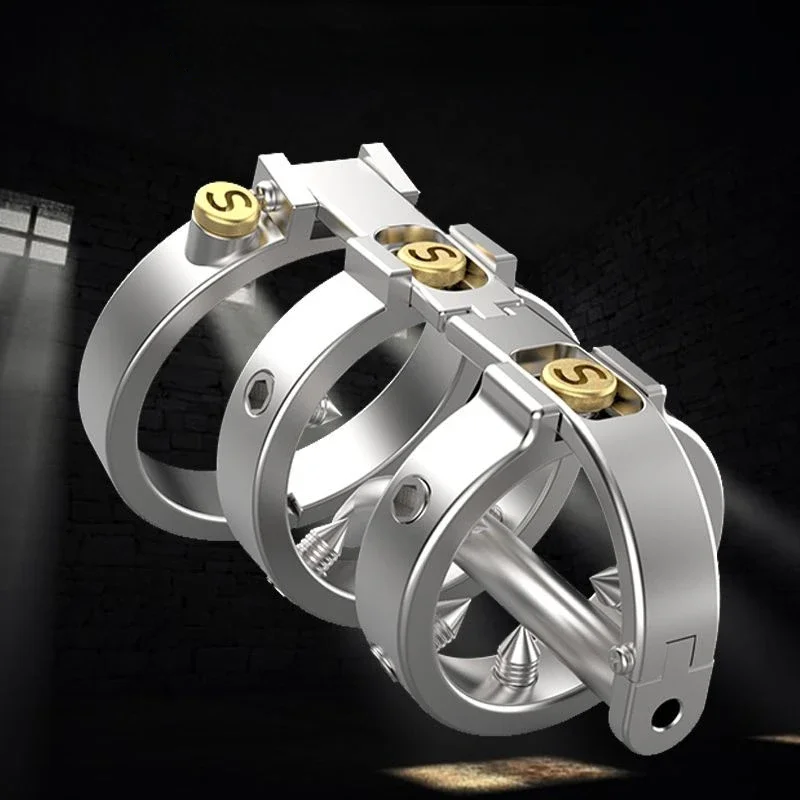2023-New-Male-2-0-Metal-Chastity-Lock-CB-Lock-Penis-Cage-Urethral ...