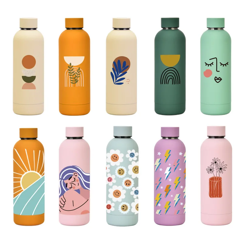 500ml-Thermal-Water-Bottle-Stainless-Steel-Tumbler-Small-Mouth-Bottle ...