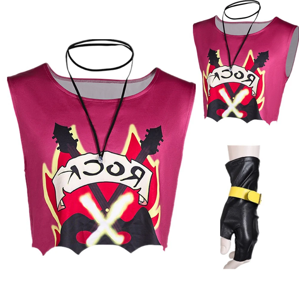 Gambit-Cosplay-Shirt-Costume-Necklace-Wristband-Gloves-Cartoon-Super ...