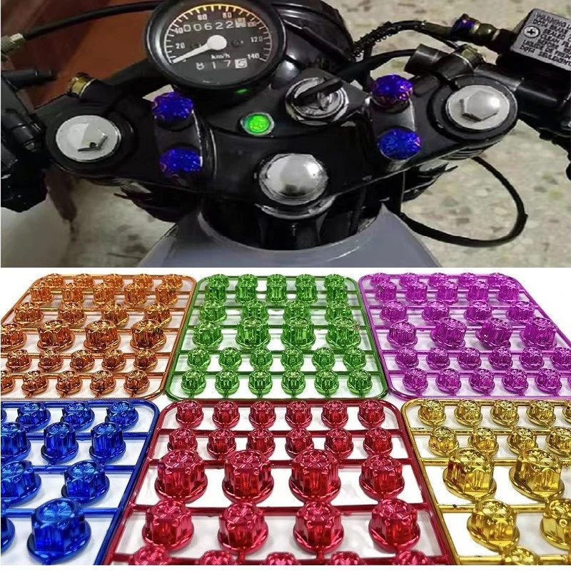 30Pcs/Set Motorcycle Screw Cap Cover Head Body Decorative Engine Nut ...