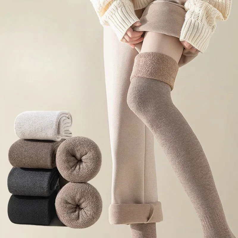 New Women Black White Knee High Lolita Socks Lady Female Over Knee Cute ...