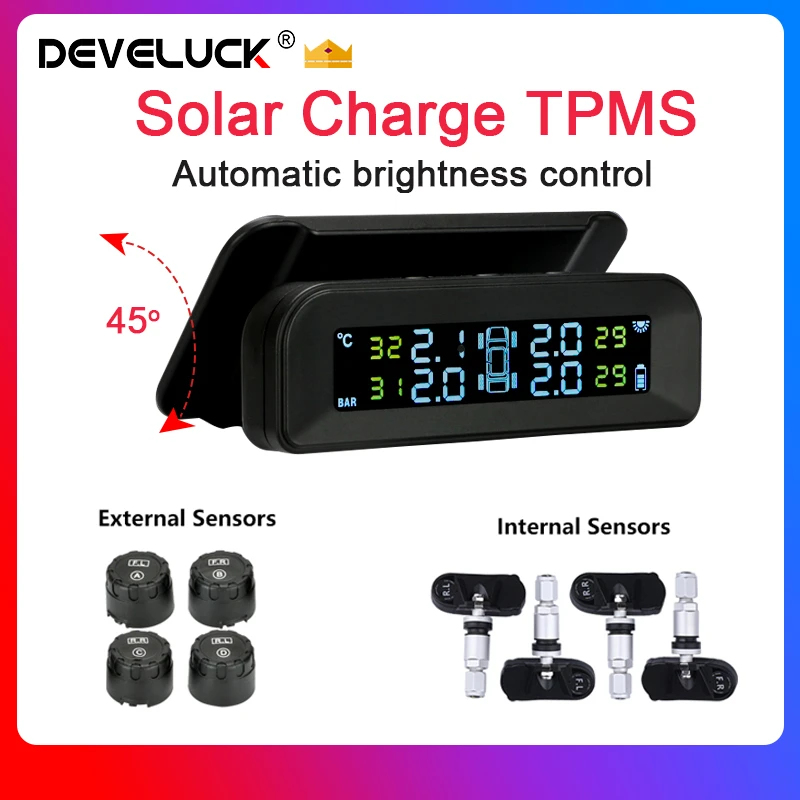 Tpms Car Tire Pressure Monitor System Automatic Brightness Control ...