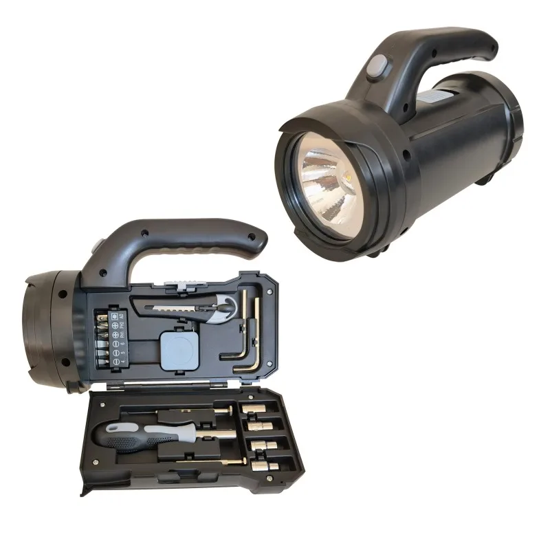 All-in-One LED Work Light Tool Kit, Handheld Flashlight with Basic ...