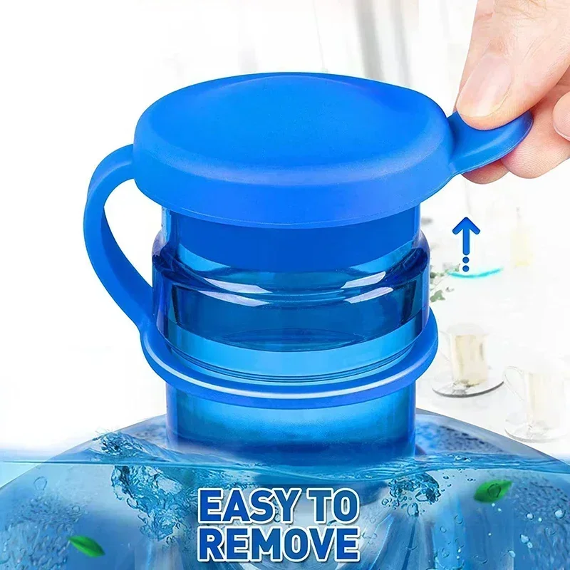 Reusable Silicone Water Bottle Cover Water Jugs Cap Non-Spill Thick ...