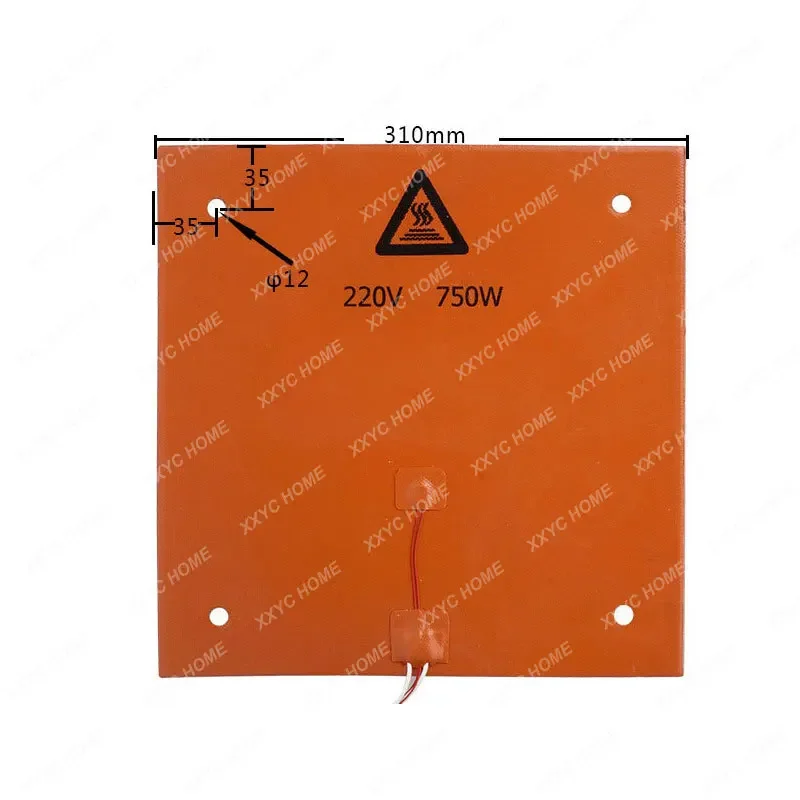 Custom-Silicone-Heater-Pad-220V200W-silicone-Heatbed-with-1-5-meters ...