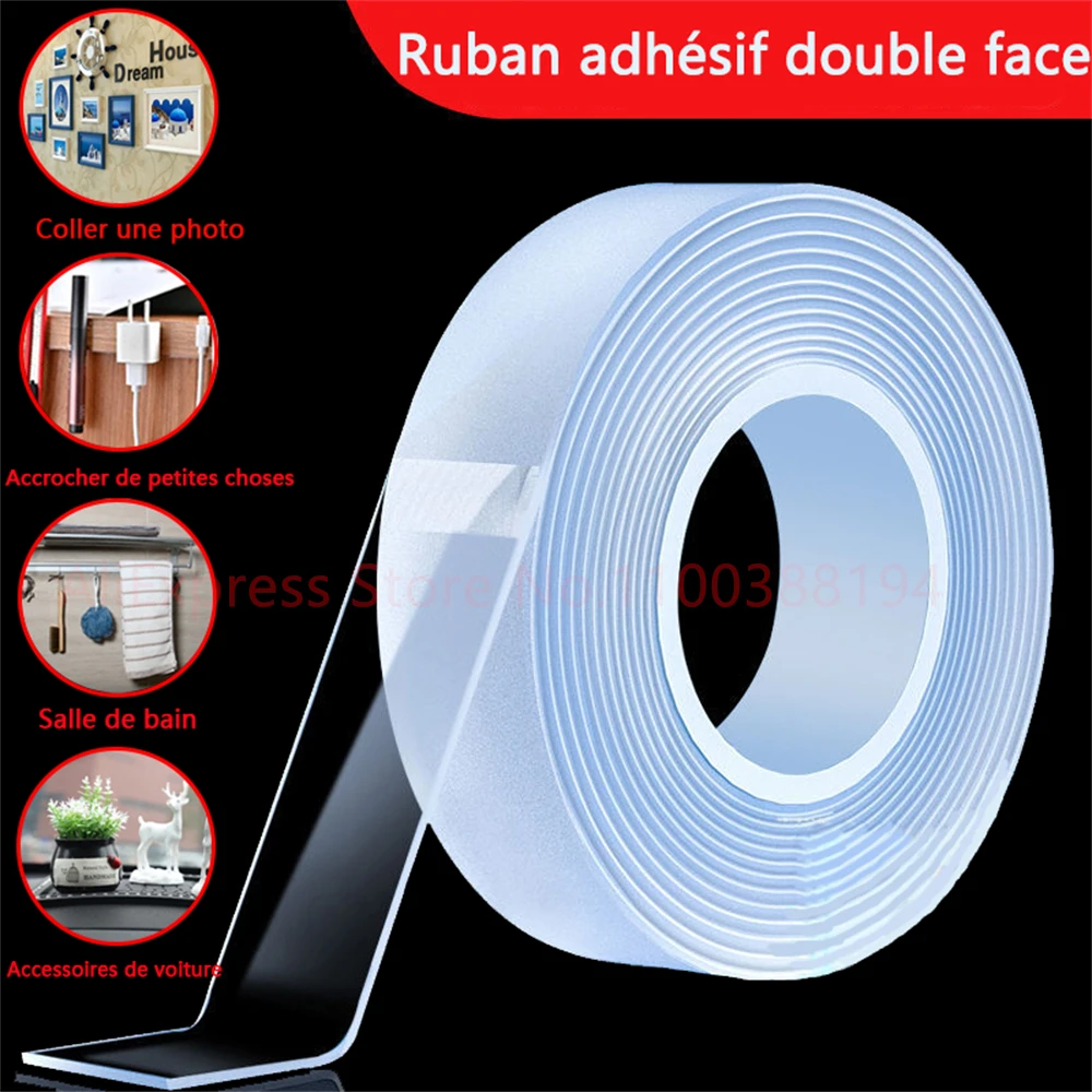 Bande-adh-sive-Double-face-Ultra-forte-Stickers-muraux-imperm-ables-r ...