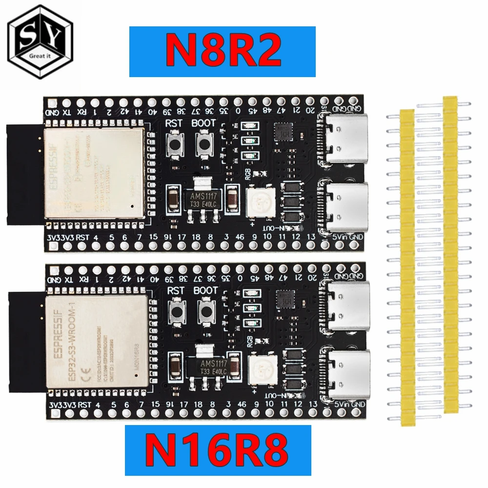 Esp32-s3-devkitc-1 Esp32-s3 Wifi Bluetooth-compatible Ble 5.0 Mesh Development Board Esp32 ...