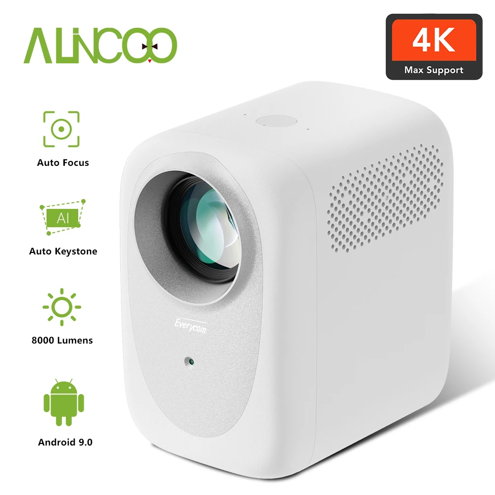 Alincoo R11 Fhd 1080p Projector 4k Hdr10 8000 Lumens Led Video Beam ...