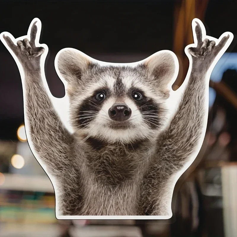 Fun-Raccoon-Decal-Durable-Car-Window-Stickers-Motorcycle-Suv-Truck-Rear ...