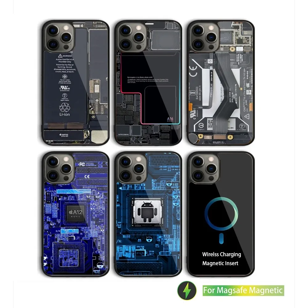 Electric-Board-Circuit-Internal-Phone-Case-For-iPhone-15-14-13-12-11 ...