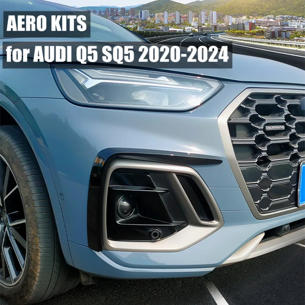 For AUDI Q5 SQ5 2020-2024 Sportback Car Front Bumper Splitter Canards ...