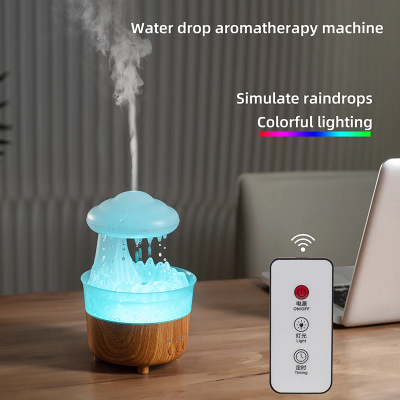 Rain-Cloud-Humidifier-With-Night-Light-Raining-Water-Drop-Sound-Air-7 ...