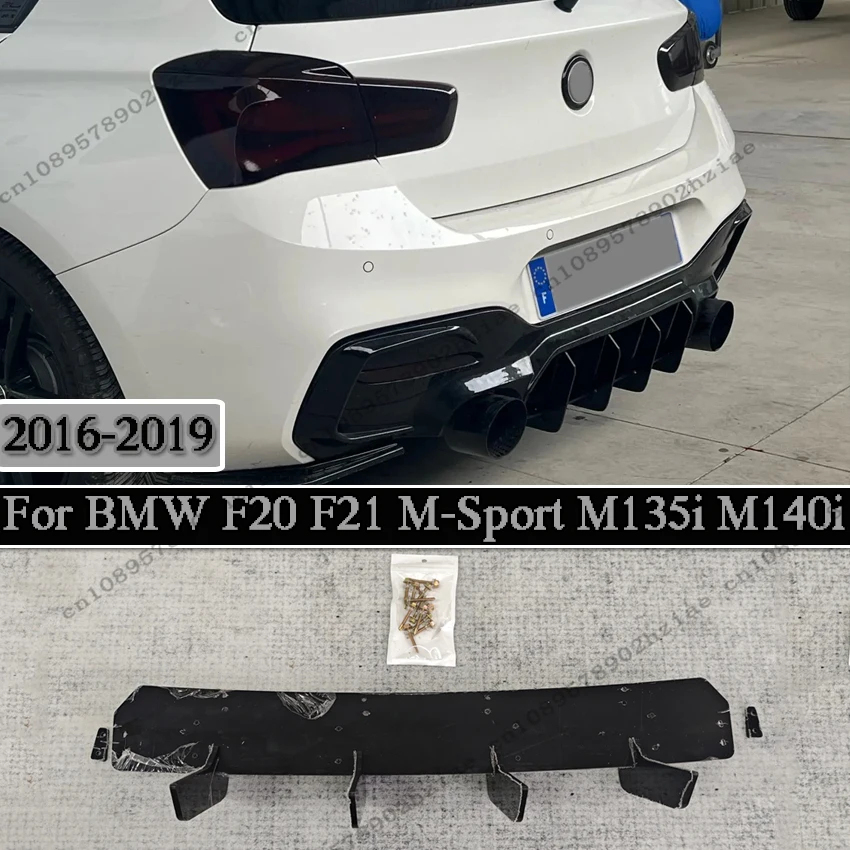 Maxton Style Rear Diffuser For BMW 1 Series M-Sport F20 F21 M135i M140i ...
