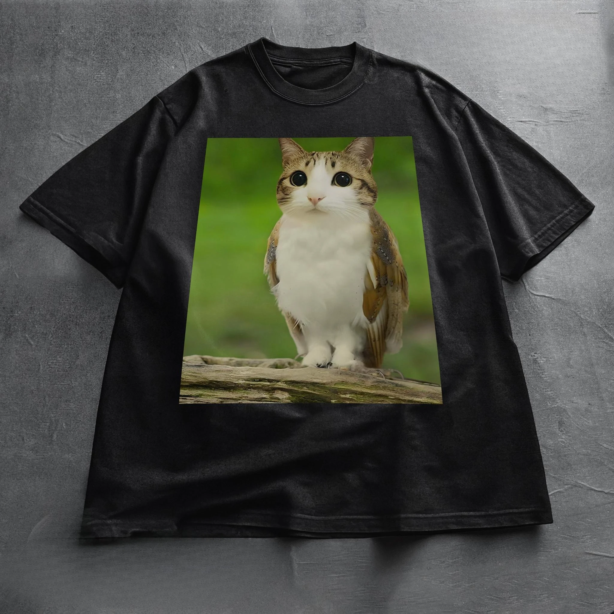 Meowl Meme Cat Tshirt Funny Cat Meme Shirt Cat and Owl Brainrot Meowl ...