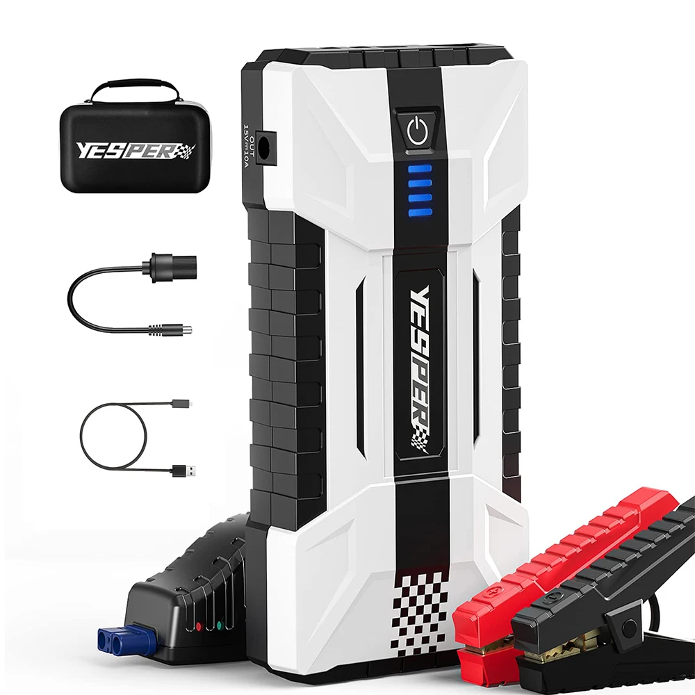 YESPER 1000A Car Jump Starter Power Bank 12000mAh Portable Battery ...
