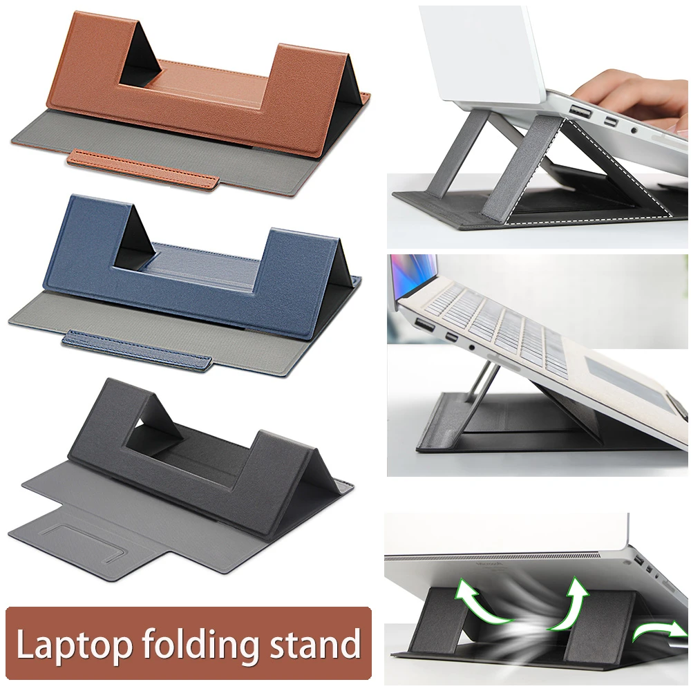 Invisible Laptop Raise Stands Adjustable Portable Reusable Lift Cooling ...