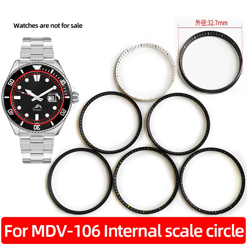 32.7mm Watch Dial Circle Plate For Casio Duro 2784 MDV-106 MDV107 ...