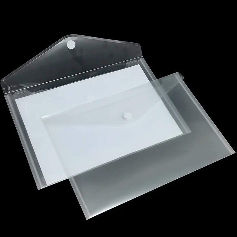 A5-10-100-pieces-set-folder-bag-A5-folder-transparent-plastic-file ...