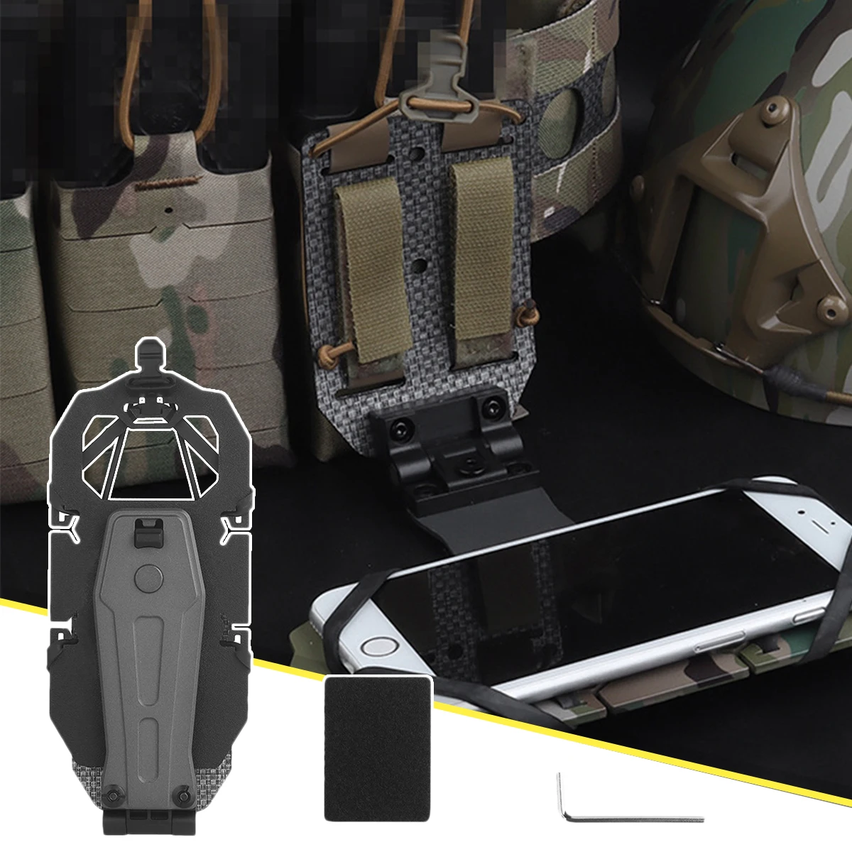 Tactical-Airsoft-MOLLE-Folded-Navigation-Board-Rotatable-Adjustable ...