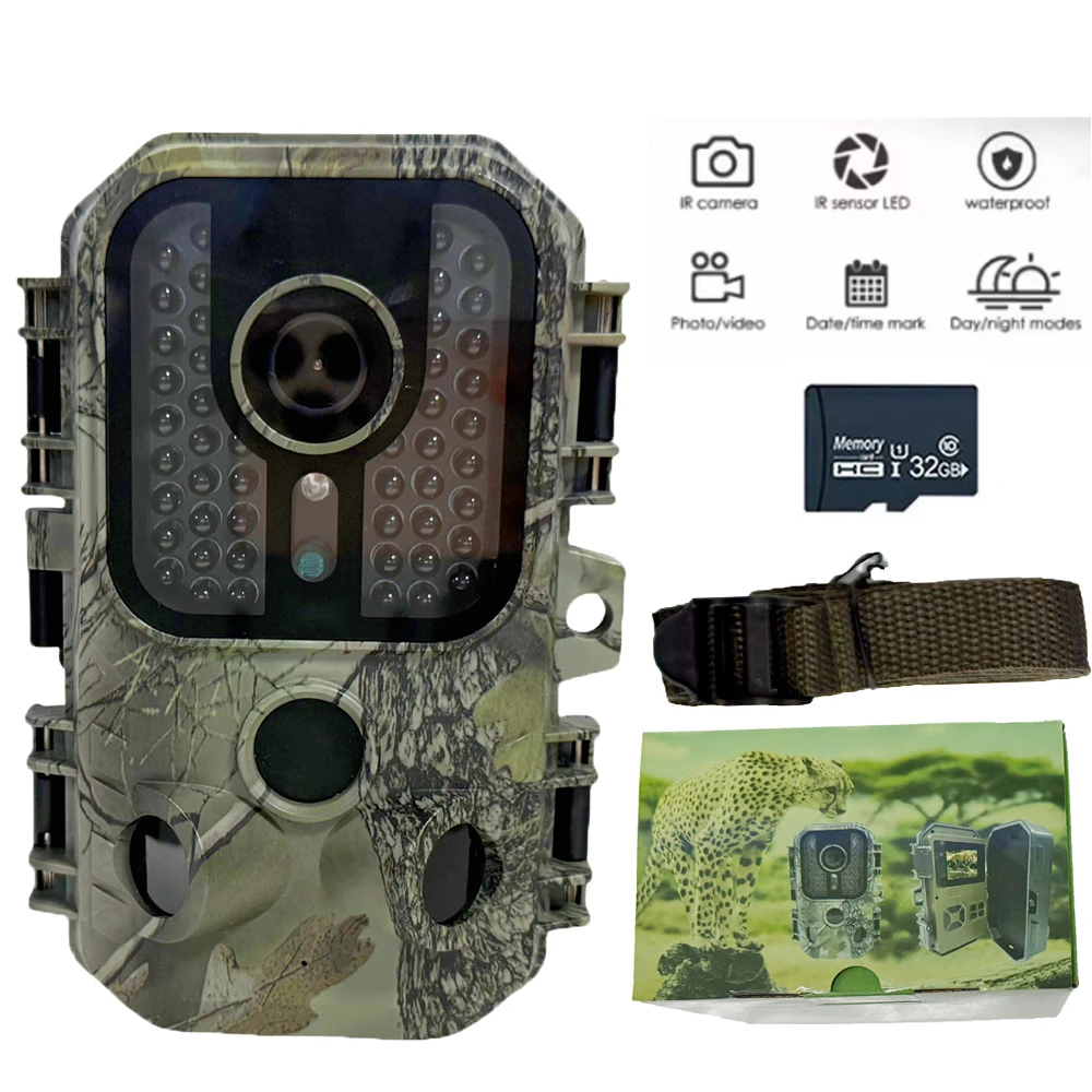 30MP Trail Camera 2‘’ IPS LCD Color Screen 4K Game Camera Night Vision ...