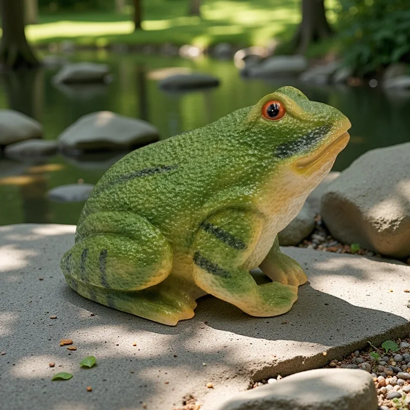Frog simulated animal decoration micro landscape ornaments rockery ...