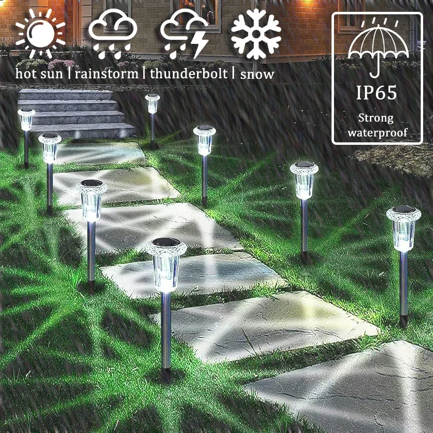 Solar-Outdoor-Lights-Waterproof-Stainless-Steel-Solar-Stake-Lights-for ...