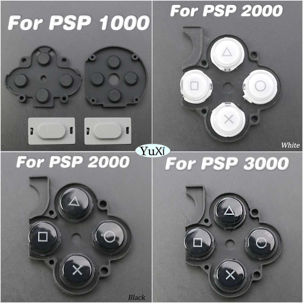 For-PSP-1000-Conductive-Rubber-Pad-For-PSP-2000-3000-Console-Silicone ...