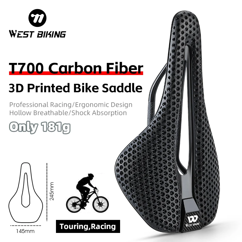 WEST-BIKING-sill-n-de-bicicleta-ultraligero-de-carbono-con-estampado-3D ...