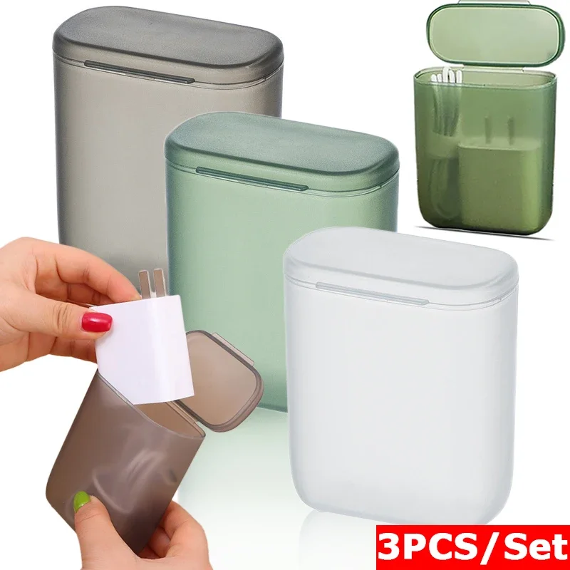 Portable-Transparent-Plastic-Data-Cable-Storage-Containers-Organizers ...
