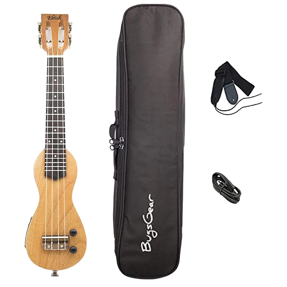 Electric-Ukulele-Portable-Travel-Concert-Size-Solid-Ukulele-with ...