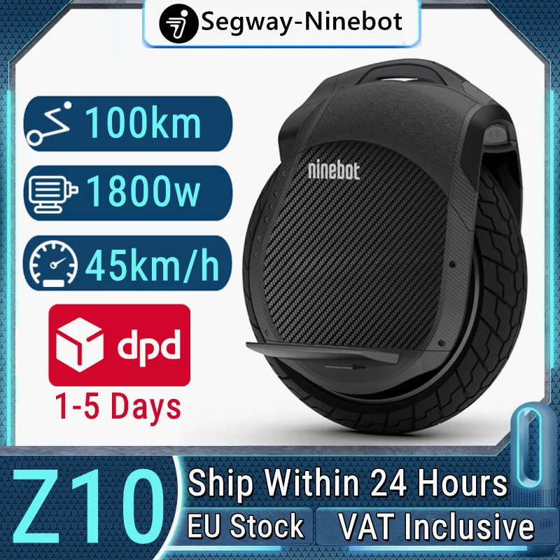 Eu Stock Ninebot By Segway One Z10 Electric Unicycle 45km/h Speed 1800w ...