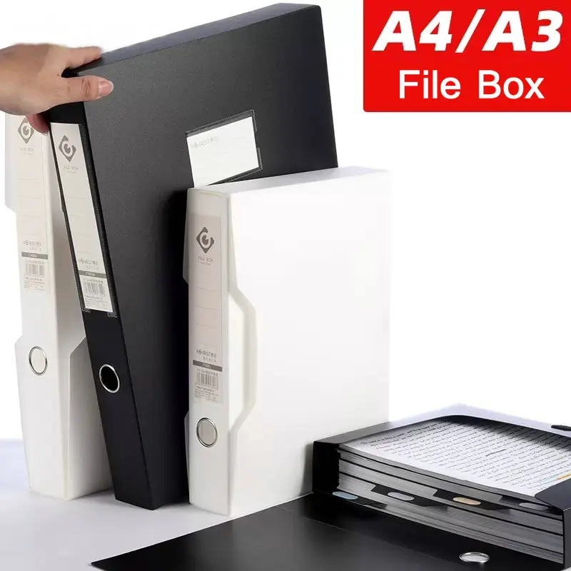 New Upgrade A3 A4 Paper Storage Box File Paper Organizer Document File ...