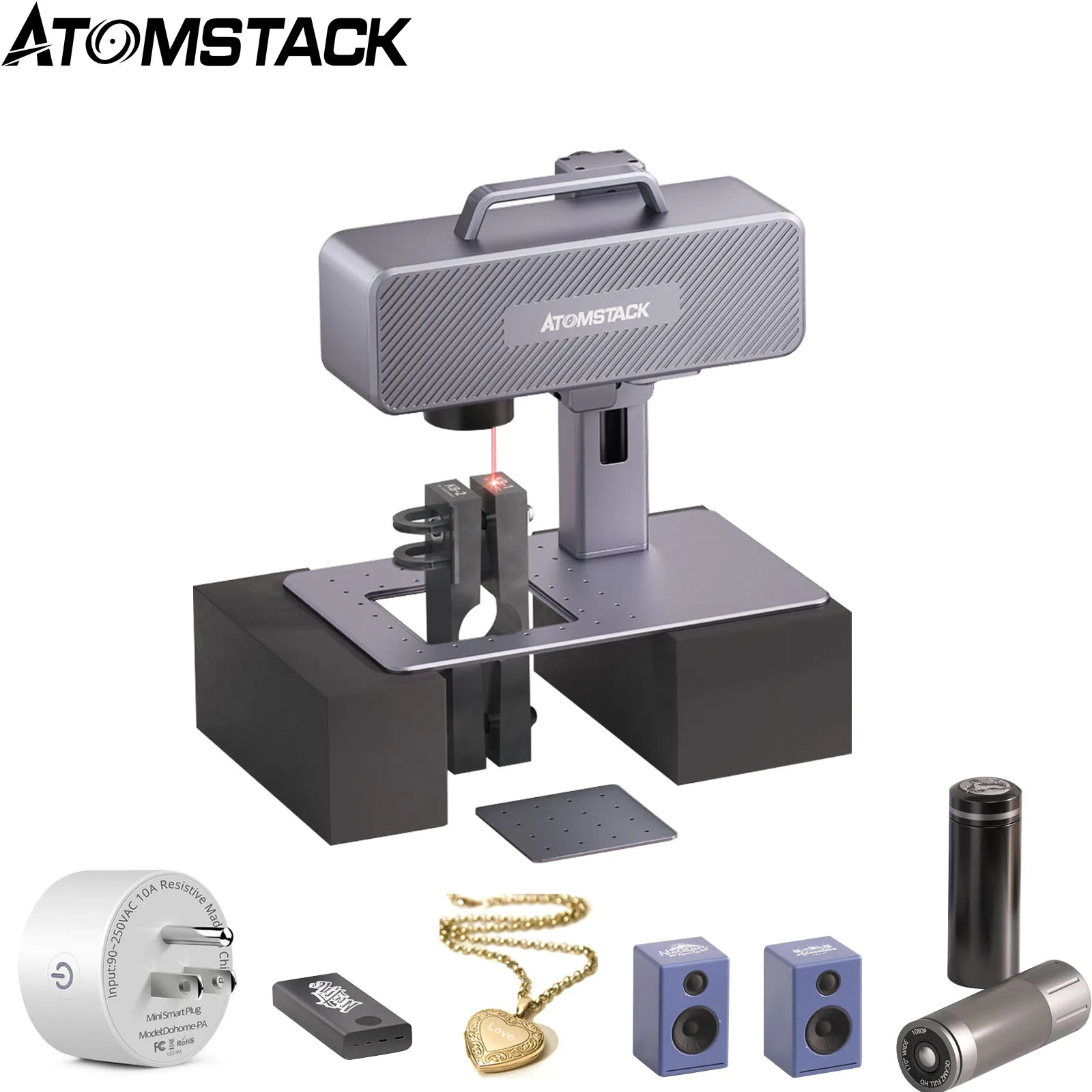 ATOMSTACK-M4-Fiber-Laser-Marking-Machine-Laser-Engraver-All-Metal ...