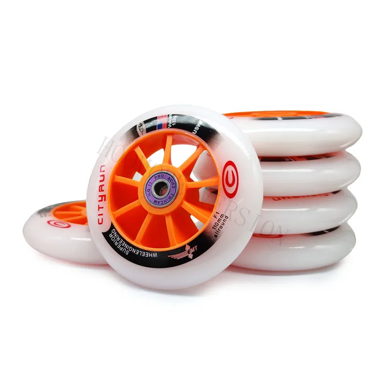 6 8 Pieces CITYRUN Speed skating wheel F1 110mm 100mm 90mm for Inline ...