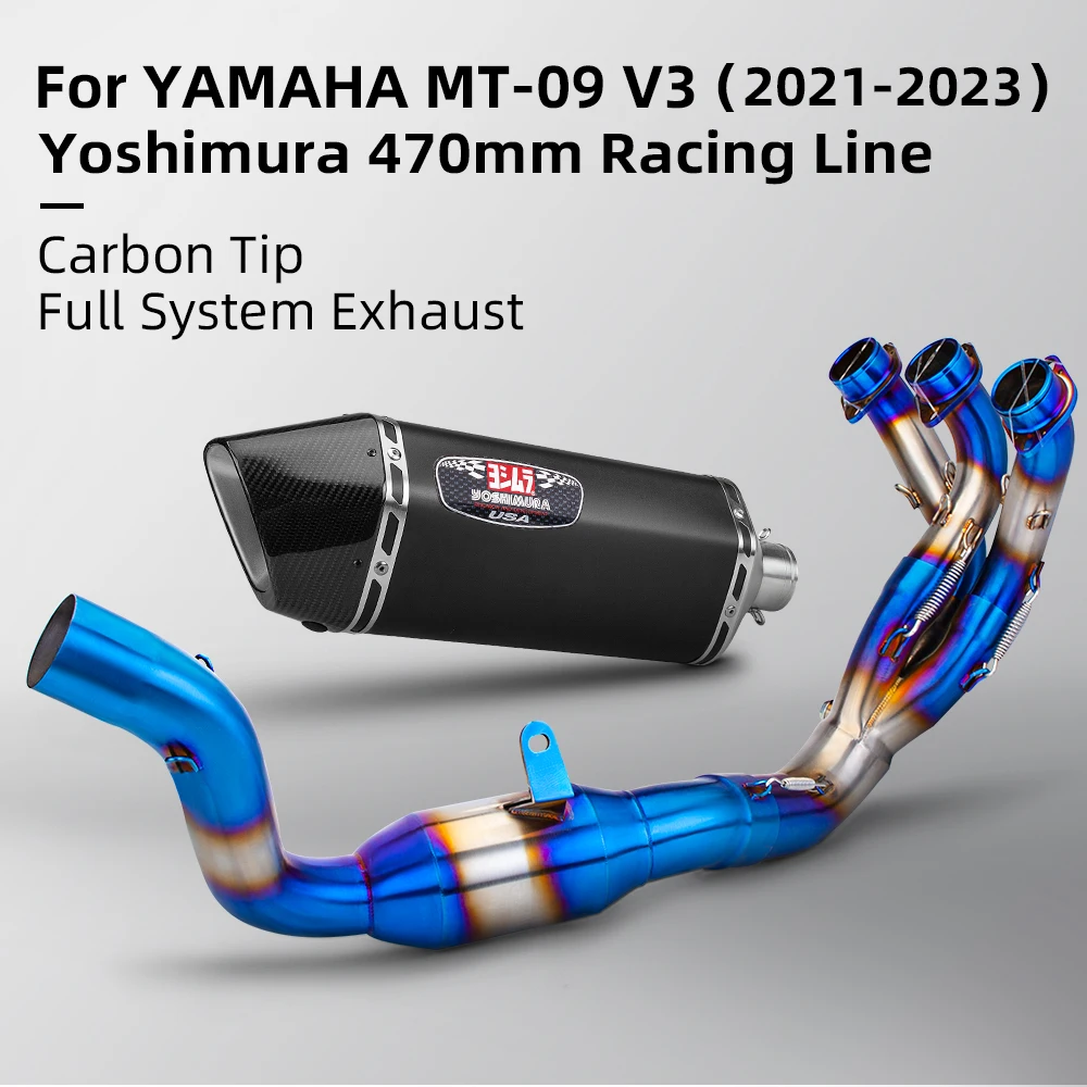 For-YAMAHA-MT09-MT09SP-FZ09-XSR900-Full-Motorcycle-Exhaust-Pipe-System ...