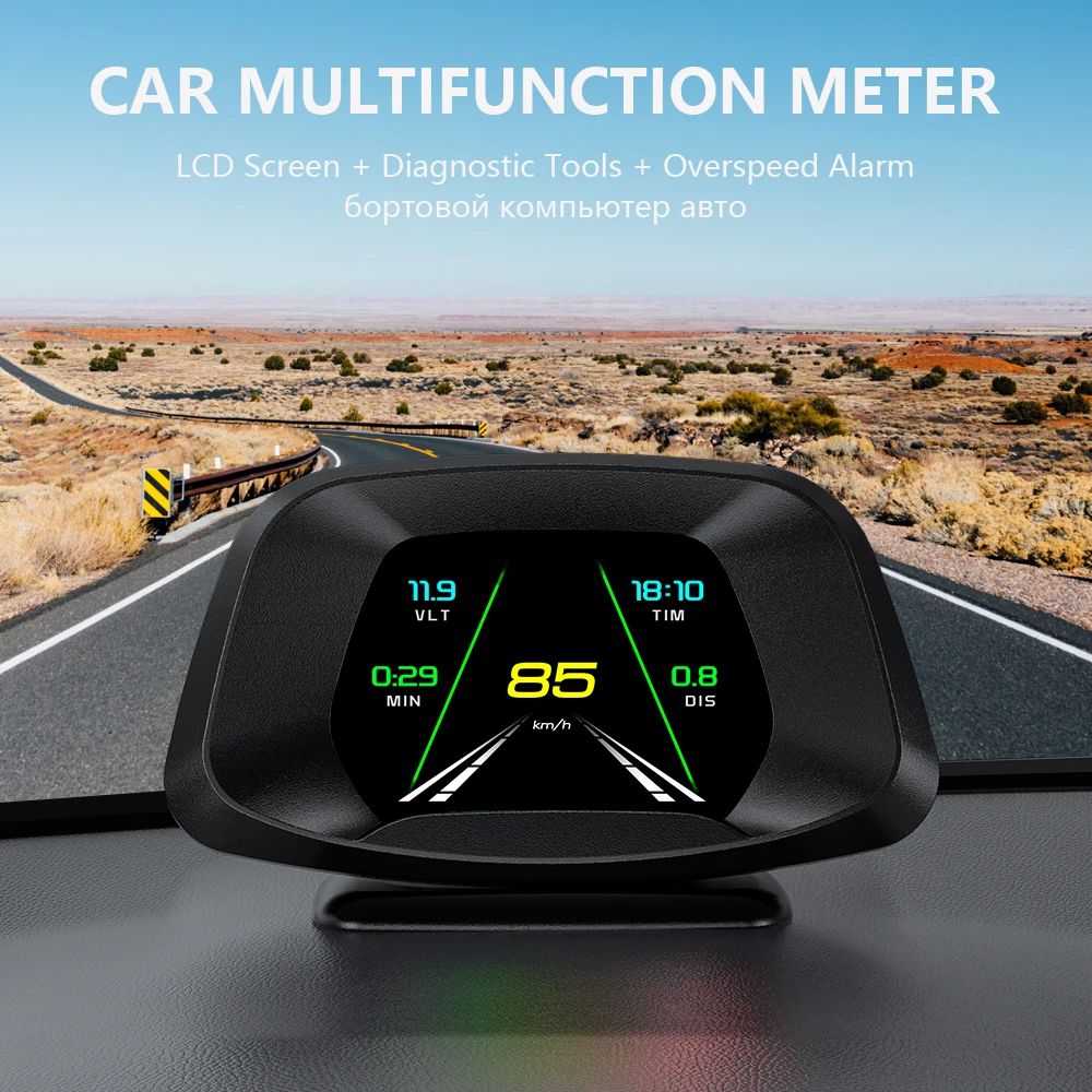 GEYIREN-P19-Car-On-board-Computer-OBD2-GPS-HUD-Digital-Speedometer ...