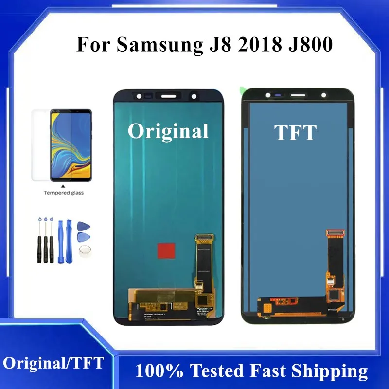 Amoled J800 Lcd For Samsung J8 2018 J800 J810fn Sm-j810 Lcd Display ...