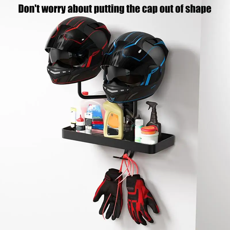 Motorcycle-Helmet-Holder-Wall-Mount-180-degree-Rotation-Football-bike ...