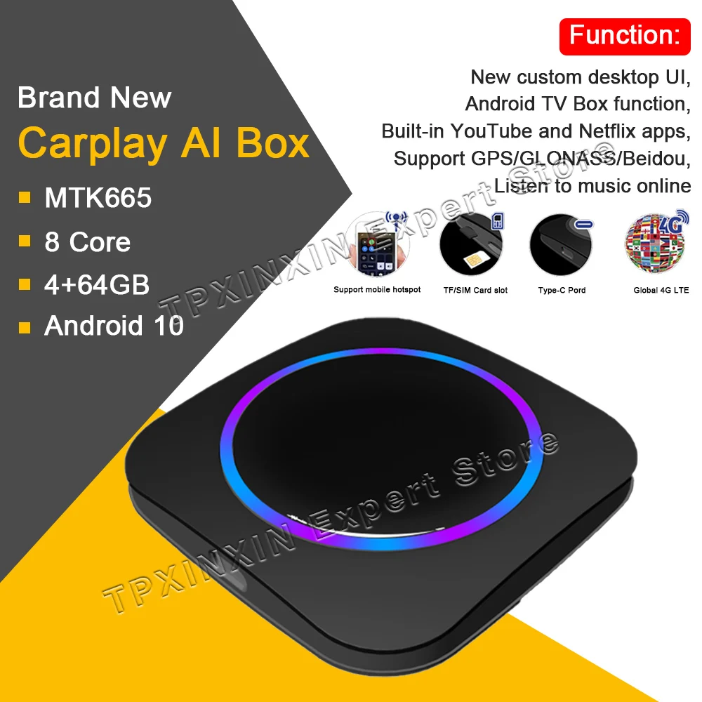 Mini-Ai-Box-Apple-CarPlay-Wireless-Android-Auto-Custom-UI-Interface ...